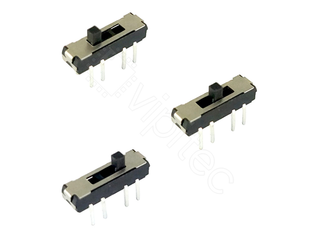 Schiebeschalter, SP3T, 3 Positionen, THT, 13 x 3,5 x 5,6 mm, 2,1 mm ...