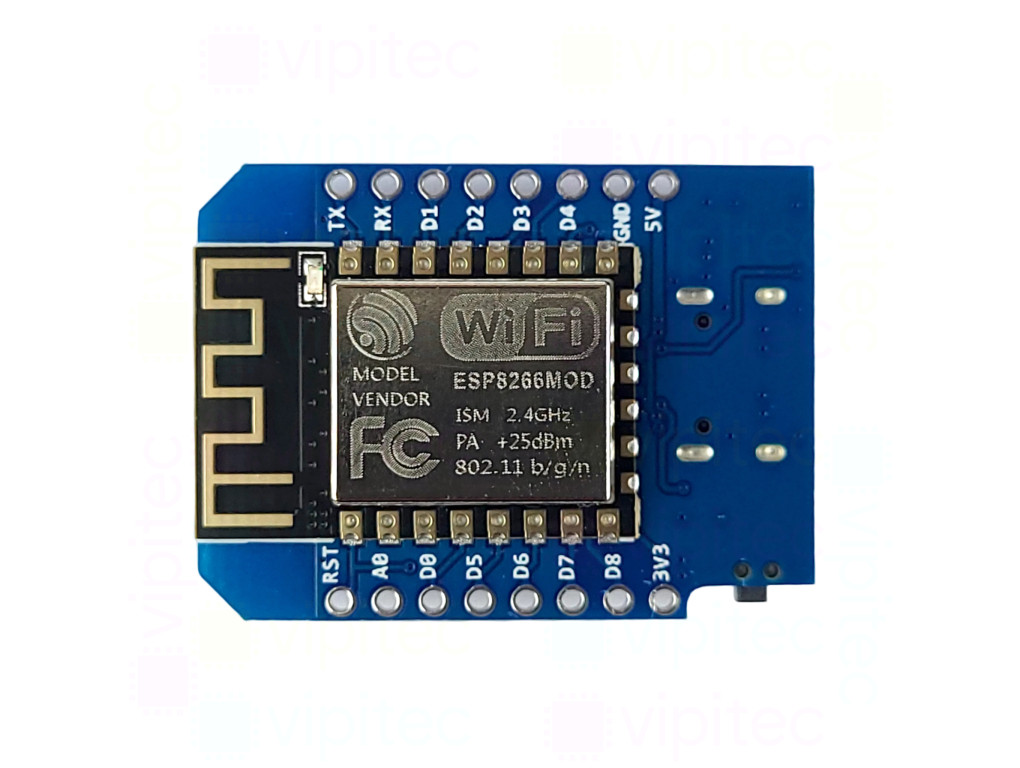 D1 Mini Entwicklungsboard, ESP8266, CH340, USB-C | vipitec - Elektronik, die uns voranbringt.