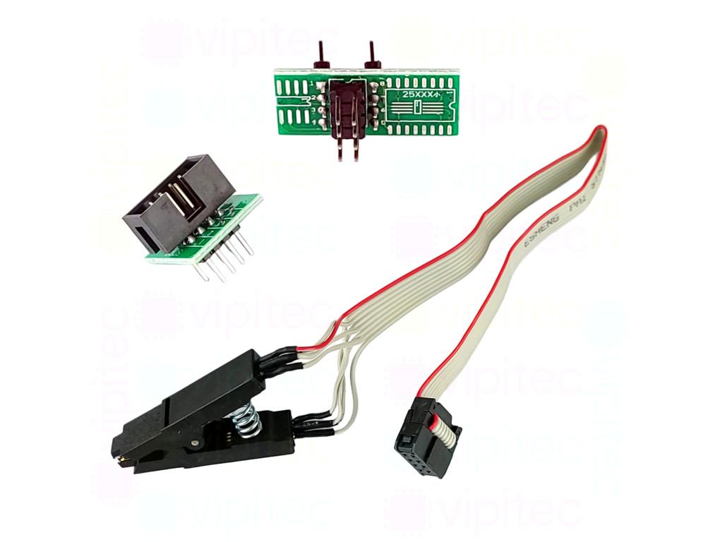 SOP-8/SOIC-8 Test-Clip, mit Adapter-Platinen, zur BIOS- und EEPROM ...